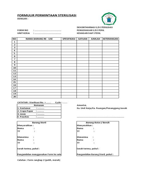 Request For Sterilization Form Pdf