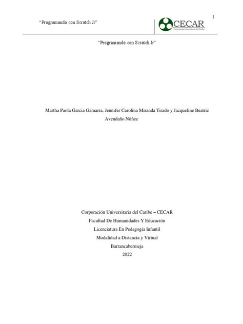 Programando Con Scratch Jr Pdf Scratch Lenguaje De Programación