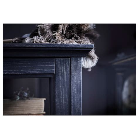 MalsjÖ Glass Door Cabinet Black Stained Black Stained 23 58x15 34x73 14 Ikea
