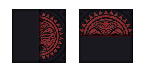 텍스트와 정치 기념일 스타일의 장식으로 얼굴을위한 장소와 초대 템플릿 신들의 가면이 달린 블랙의 프리프린트 엽서 디자인 0명에