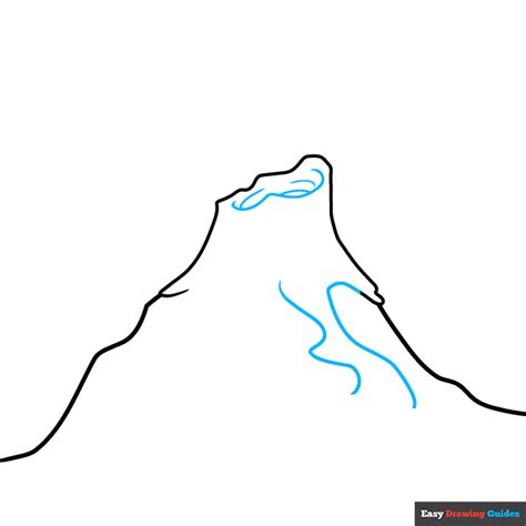 How To Draw A Cartoon Volcano Really Easy Drawing Tutorial