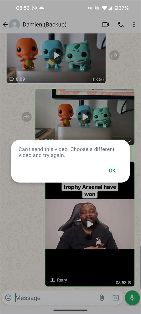 Whatsapp Error Android Users Cannot Send Video Files