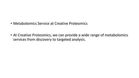 Metabolomics Ppt