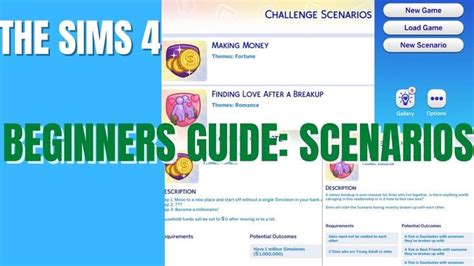 the sims 4 tutorial scenarios