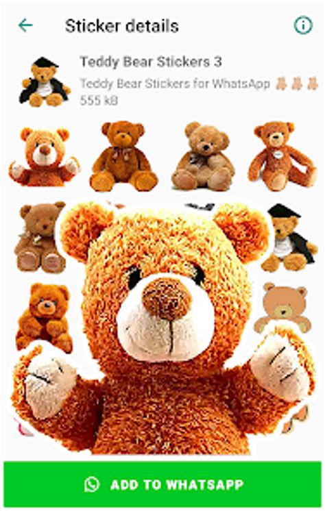 Teddy Bear Stickers Para Android Descargar