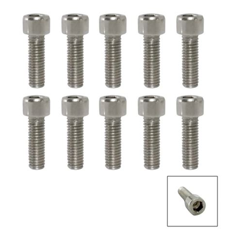 Bo 10 Bu Lon Inox 304 Dau Tru Van Luc Giac 5 Ly X 15mm