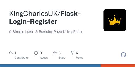 Github Kingcharlesukflask Login Register A Simple Login And Register Page Using Flask