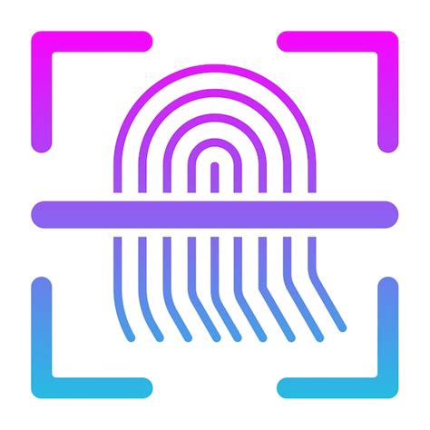 Premium Vector Fingerprint Scan Icon