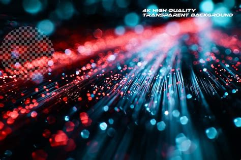 Неоновый свет с частицами 8k на прозрачном фоне 1056 Премиум Psd Файл