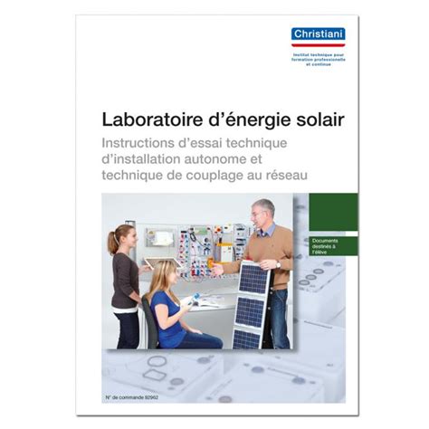 Experiment Manual Solar Power Laboratory Christiani