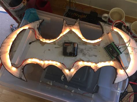 Batman Led Nightlight And Clock Arduino 8 Steps Instructables