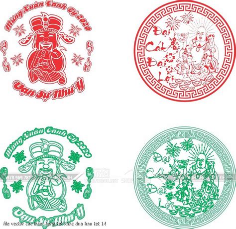 File Vector Cnc Laser Lieng Tet Khac Dua Hau Tet 14