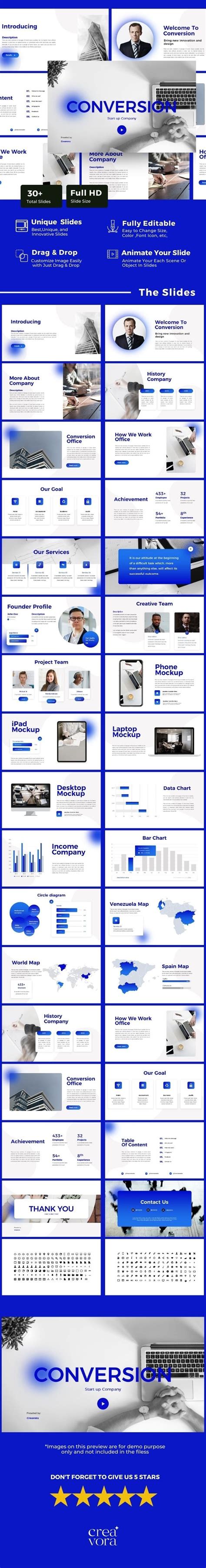 Conversion Powerpoint Presentation Template Presentation Templates