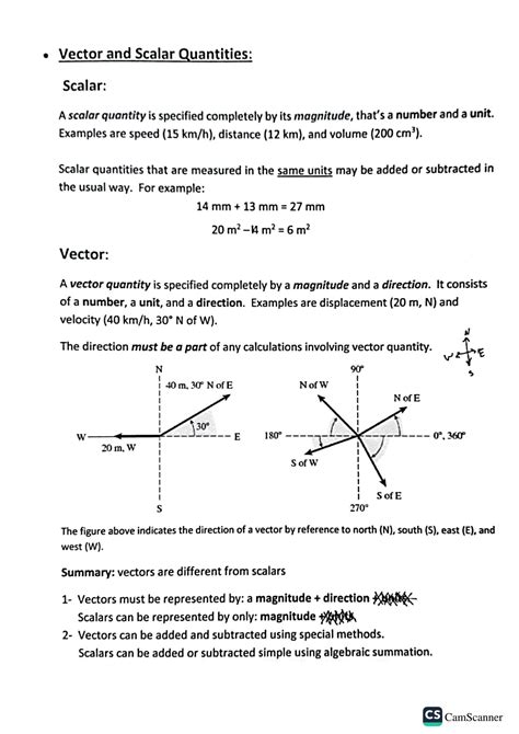 SOLUTION Physics Vector Ams Scalar Quantities Explanations And Distance And Displacement
