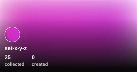 Set X Y Z Profile Opensea