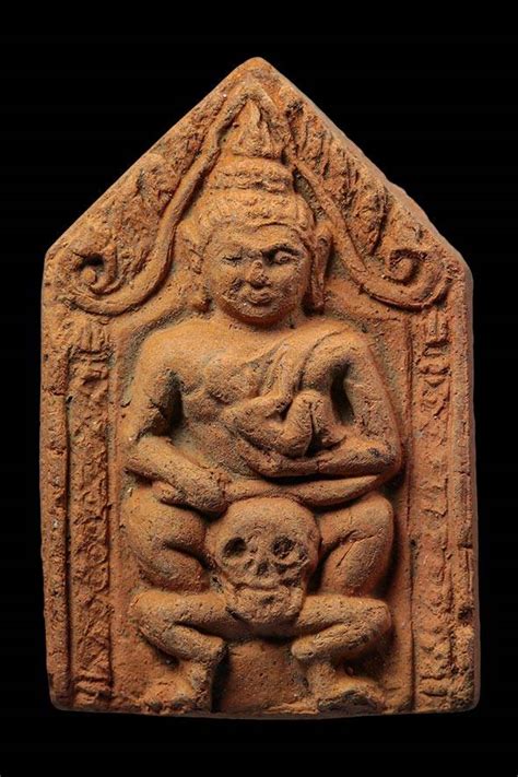 299381 ขุนแผนนั่งโหงพราย หลังยันต์ เนื้อดิน ยุดต้น ล พ กวย วัดโฆสิตาราม จ ชัยนาท สยามวัตถุมงคล