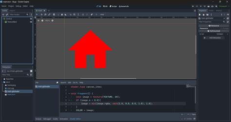 Simple Shader Pixelates Image Rgodot