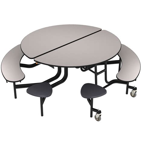 Cafeteria Tables Nps® Mobile Cafeteria Combo Table Round
