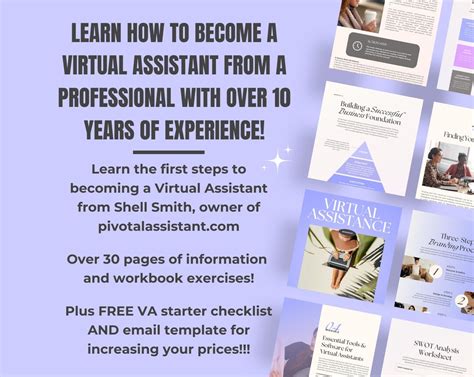 Become A Virtual Assistant Learn From A Pro Fillable Ebook