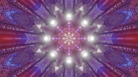 Premium Photo Symmetric Kaleidoscopic Ornament Illuminate With