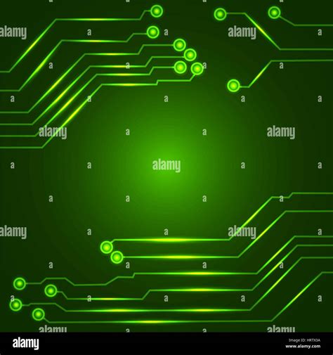 Hi Tech Circuit Board Vector Illustration Stock Vector Image Art Alamy