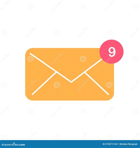 Web Envelope With Unread Messages Stock Illustration Illustration Of
