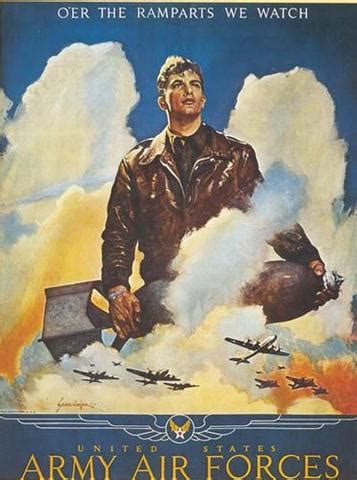 Usa Airborne Aaf Ww2 Poster Oer The Ramparts We Watch 27173423