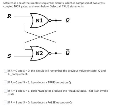 Solved The Following Statements Describe The Sequential