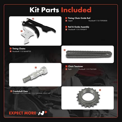 N51 Engine Timing Timing Chain Kit For Bmw N52 N51 Engines Vvt