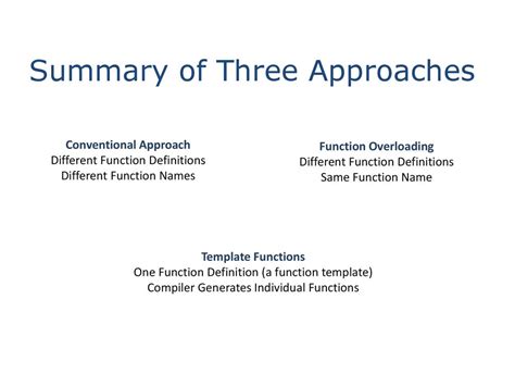 Generic Programming Function Template Ppt Download