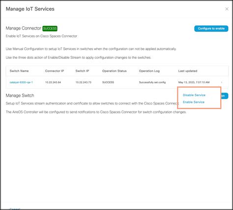 Cisco Spaces Connector 3 Configuration Guide Iot Service Wired [cisco Spaces] Cisco