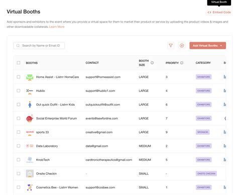Embeddable Event Section Widgets On The Dashboard Hubilo Knowledge Centre