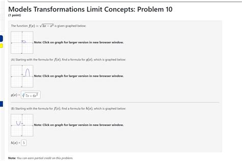 Solved Models Transformations Limit Concepts Problem 10 1