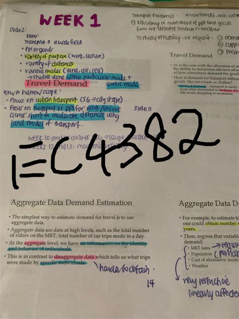 SOLD NUS EC4382 Transport Economics Lecture Notes And Readings Hobbies Toys Books