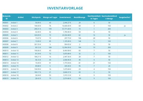 Inventar Vorlage Onlyoffice Onlyoffice