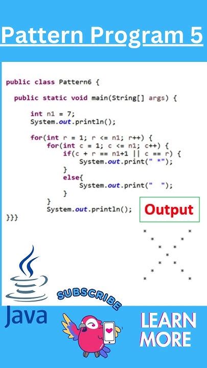 pattern program 5 in java star pattern java coding youtube