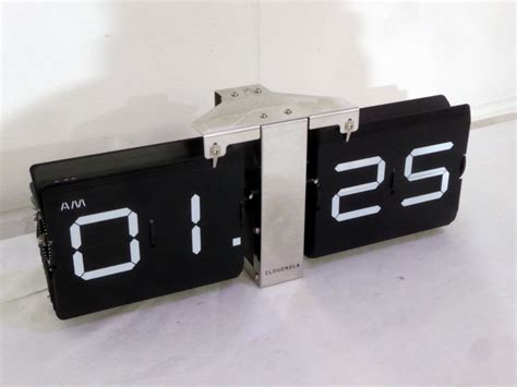 Practical Modern Designer Flip Flap Clock Electro Props Hire