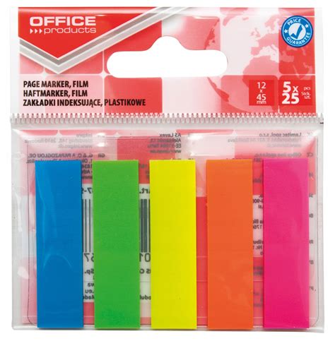 Zakładki Indeksujące Office Products 12 X 45 5kol 14223637 99 • Cena Opinie • Przekładki I
