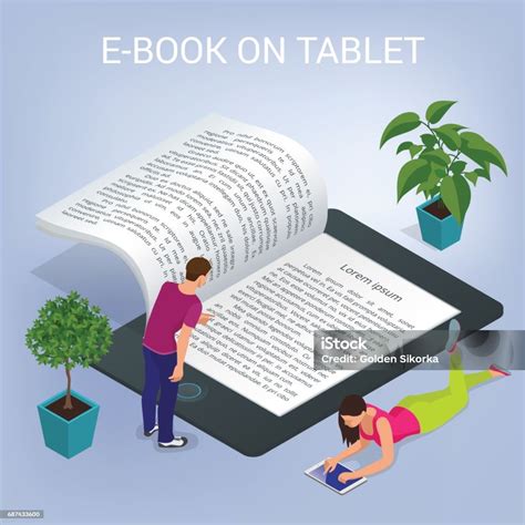 아이소메트릭 전자도 서 개념입니다 대학 컴퓨터 교실입니다 온라인 교육 및 학생 들과 함께 도서관입니다 평면 벡터 3d 일러스트 Educational Institutions