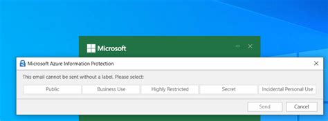 How To Set Microsoft Azure Protection To Outlook Mail In Vba Code