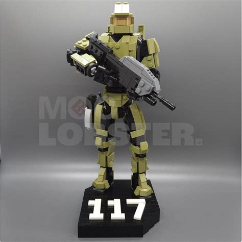 Lego Moc Halo Master Chief By Moclobster Rebrickable Build With Lego
