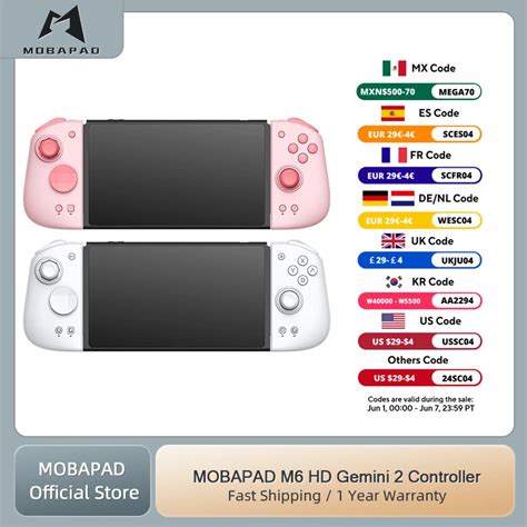 Mobapad M6 Hd Gemini 2 Controller For Nintendo Switch Oled Joypad With Hall Joystick Console For 