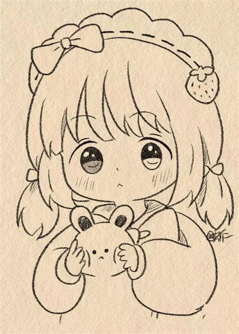 人物简笔画可爱小女孩20张 几塔之家
