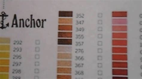 Anchor Floss Color Chart At Ruby Osborne Blog
