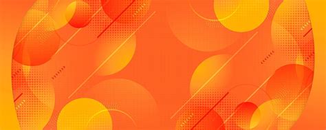 Abstract Orange Gradient Background With Geometric And Circular Elements Creative And Dynamic