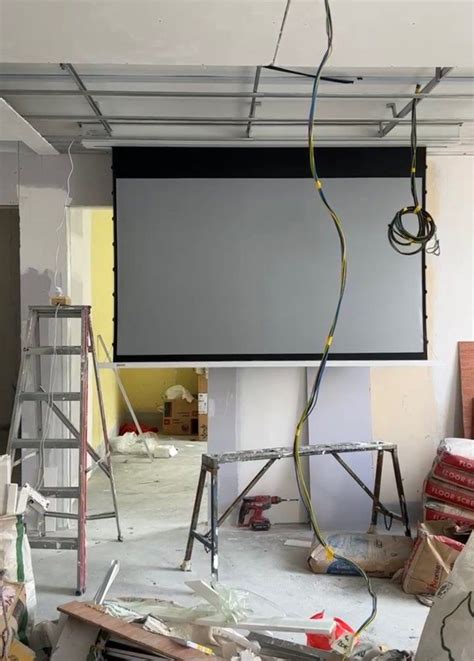 84 Inch 4k Projector Screen Can Be Concealed Exposed Tv And Home