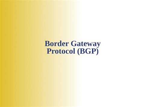 Ppt Border Gateway Protocol Bgp Dokumentips