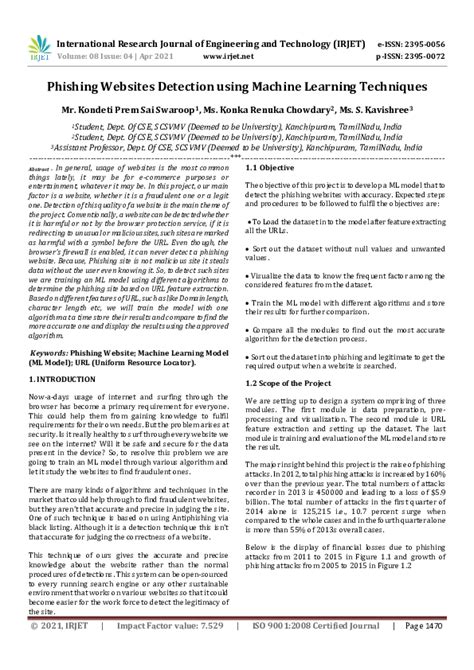 pdf irjet phishing websites detection using machine learning techniques