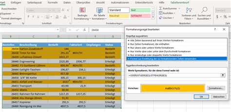 bedingte formatierung auf basis einer formel excel and g sheets