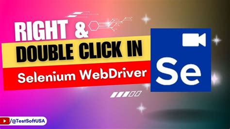 How To Do Right And Double Click In Selenium Webdriver Youtube